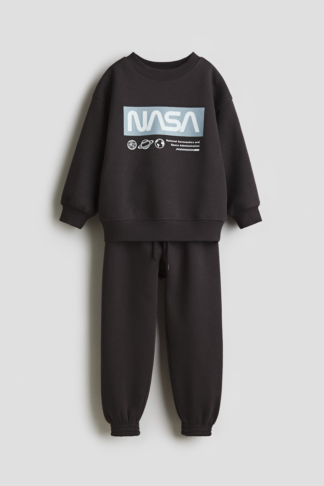 Black/NASA 2-Piece Sweatshirt and Joggers Set for kids | H&M US