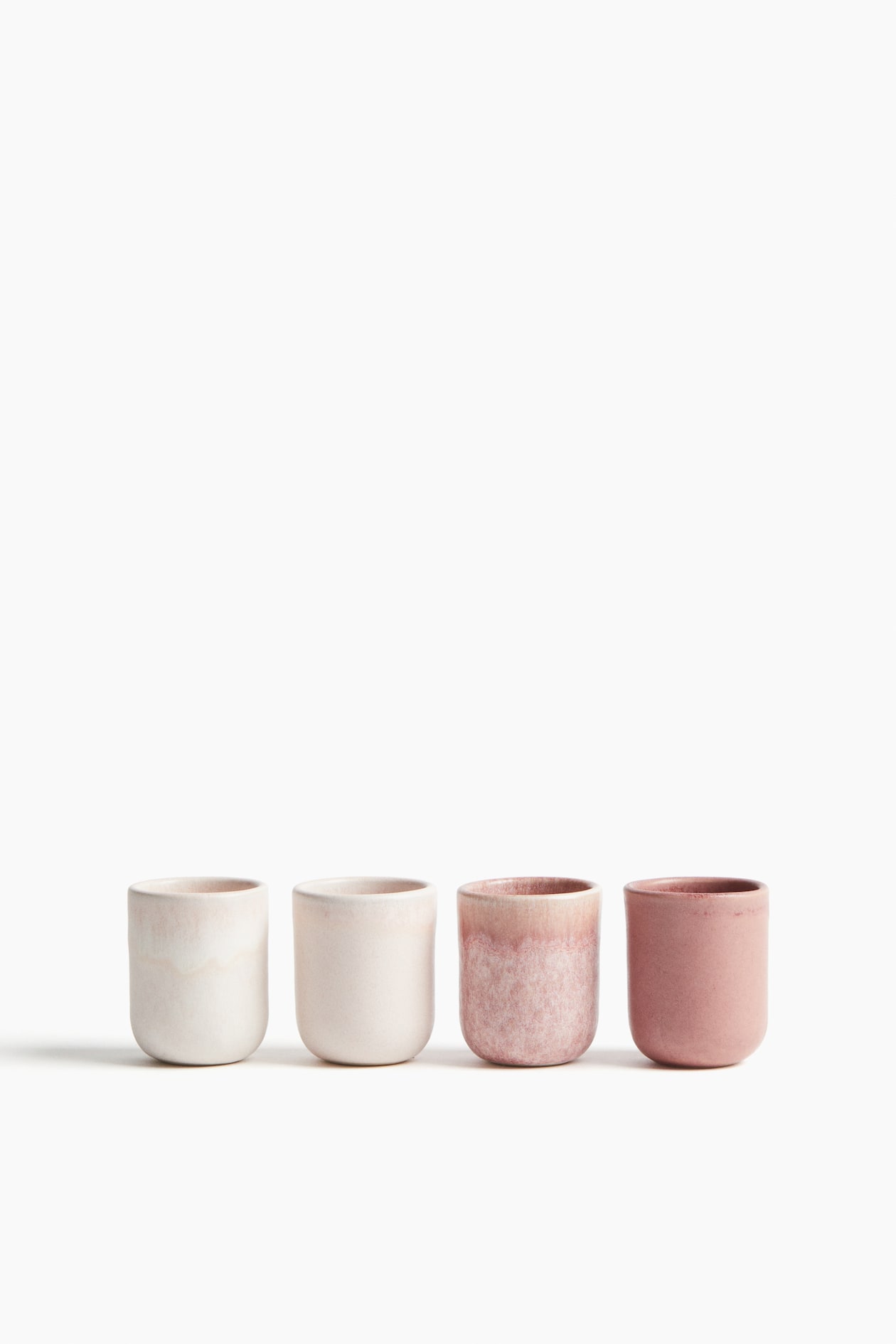 Pink 4-pack espresso cups at H&M Home | H&M GB