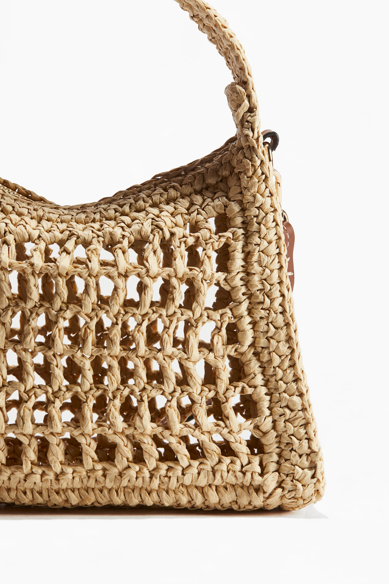 Women's Beige Straw Crossbody Bag | H&M US