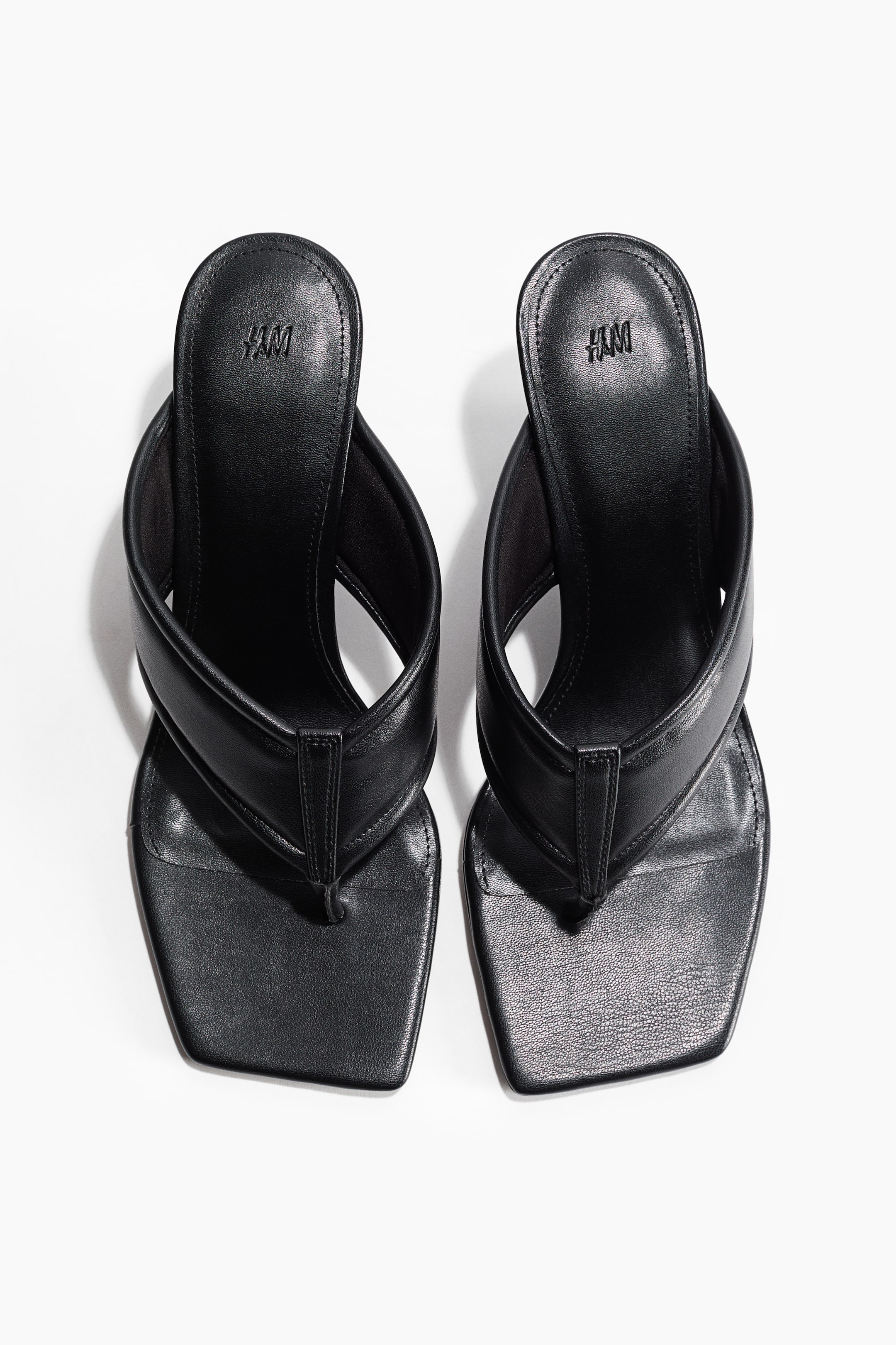 Women's Black Wedge-Heeled Sandals | H&M CA