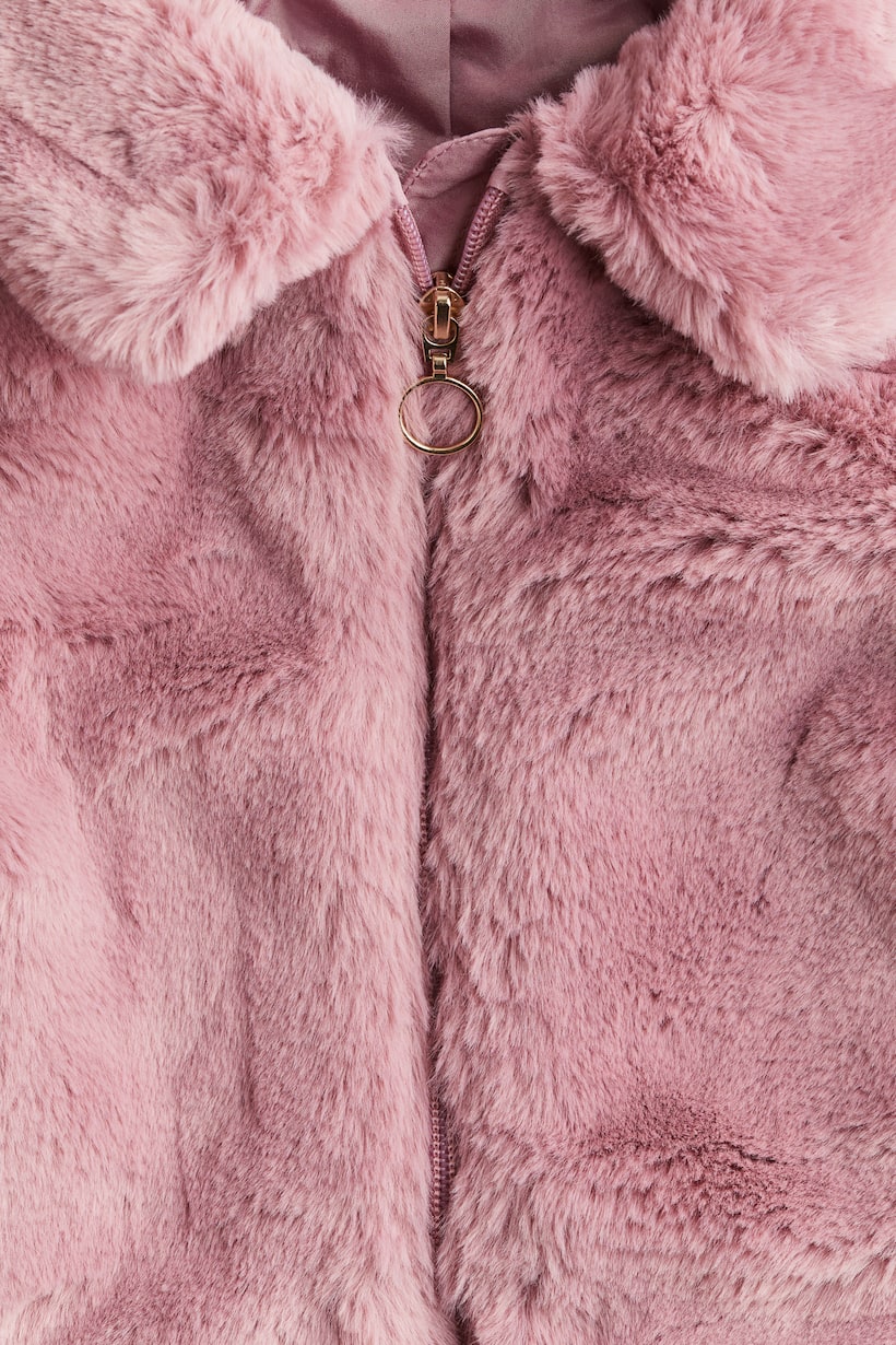 Fluffy Jacket - Dusty pink - Kids | H&M US