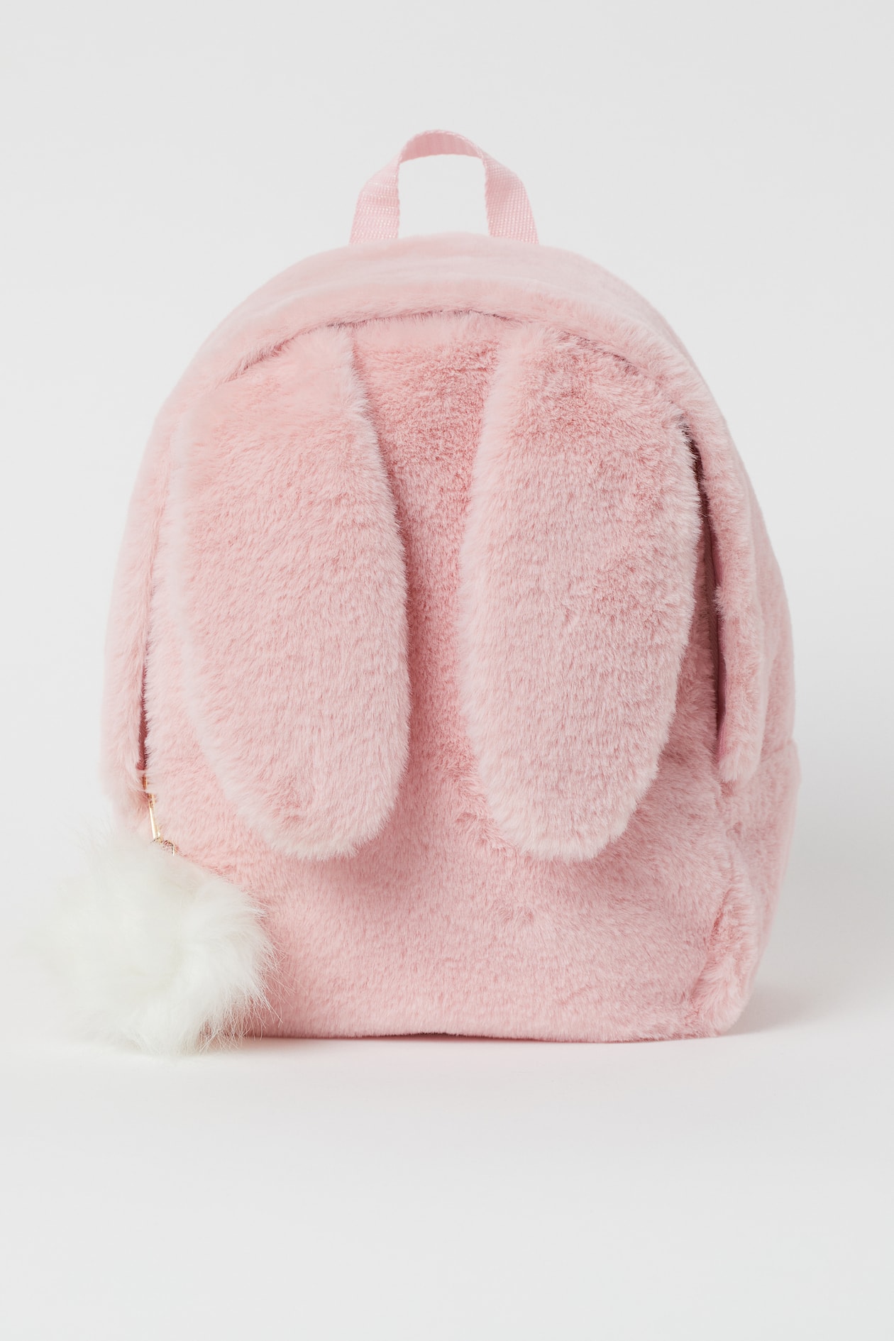 Faux fur backpack - Light pink/Rabbit - Kids | H&M HK