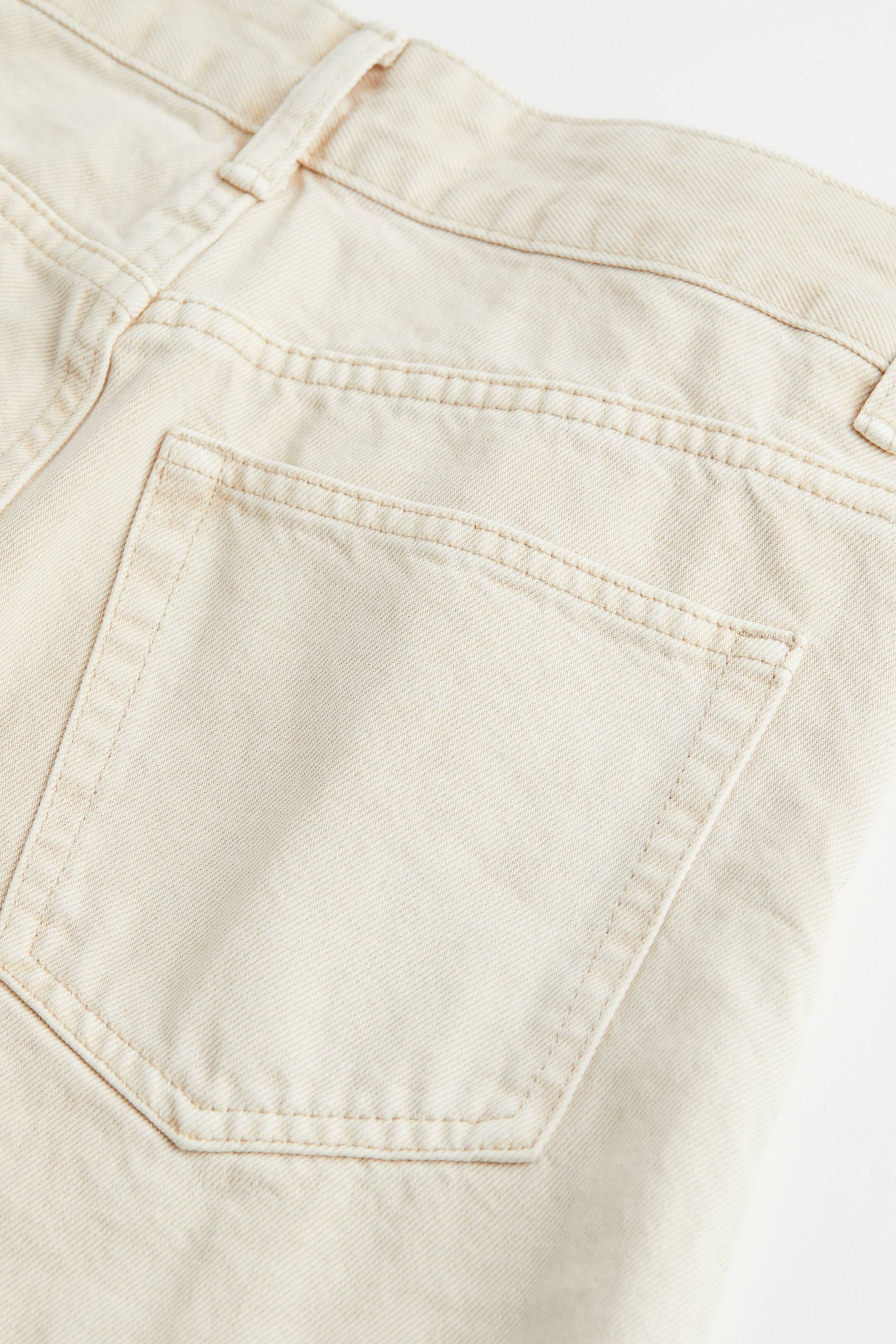 Wide High Jeans - Cream - Ladies | H&M AU