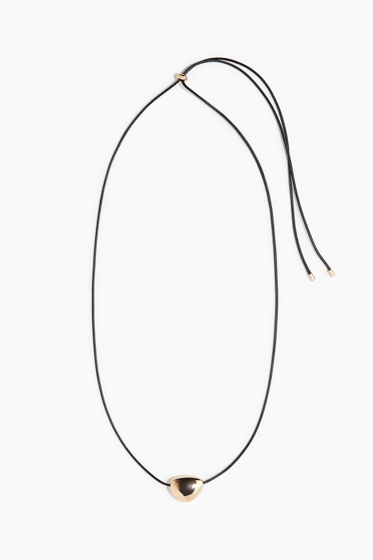 Pendant cord necklace - Black/Gold-coloured - Ladies | H&M IN