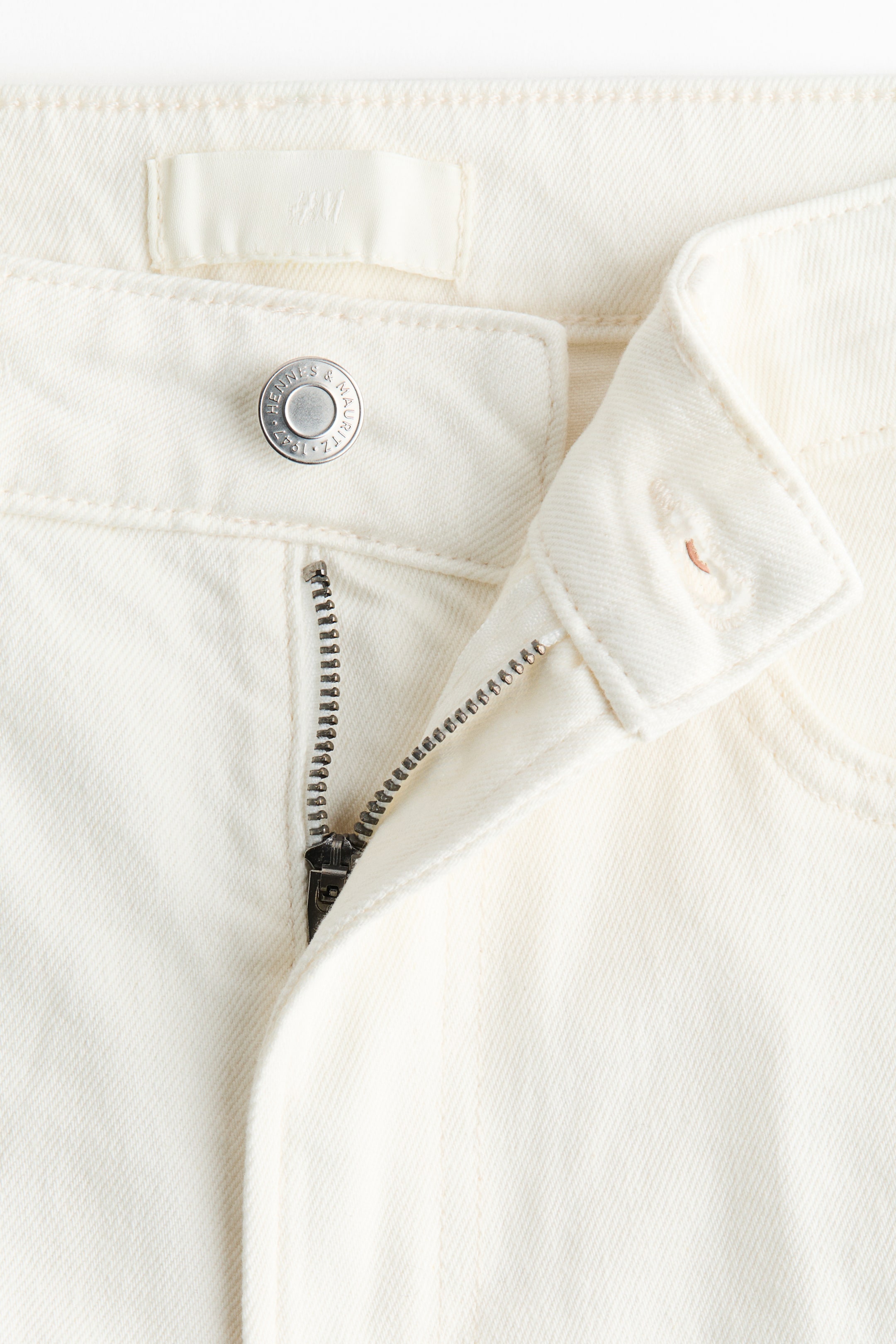 Slim Straight High Ankle Jeans - Weiß - Ladies | H&M AT