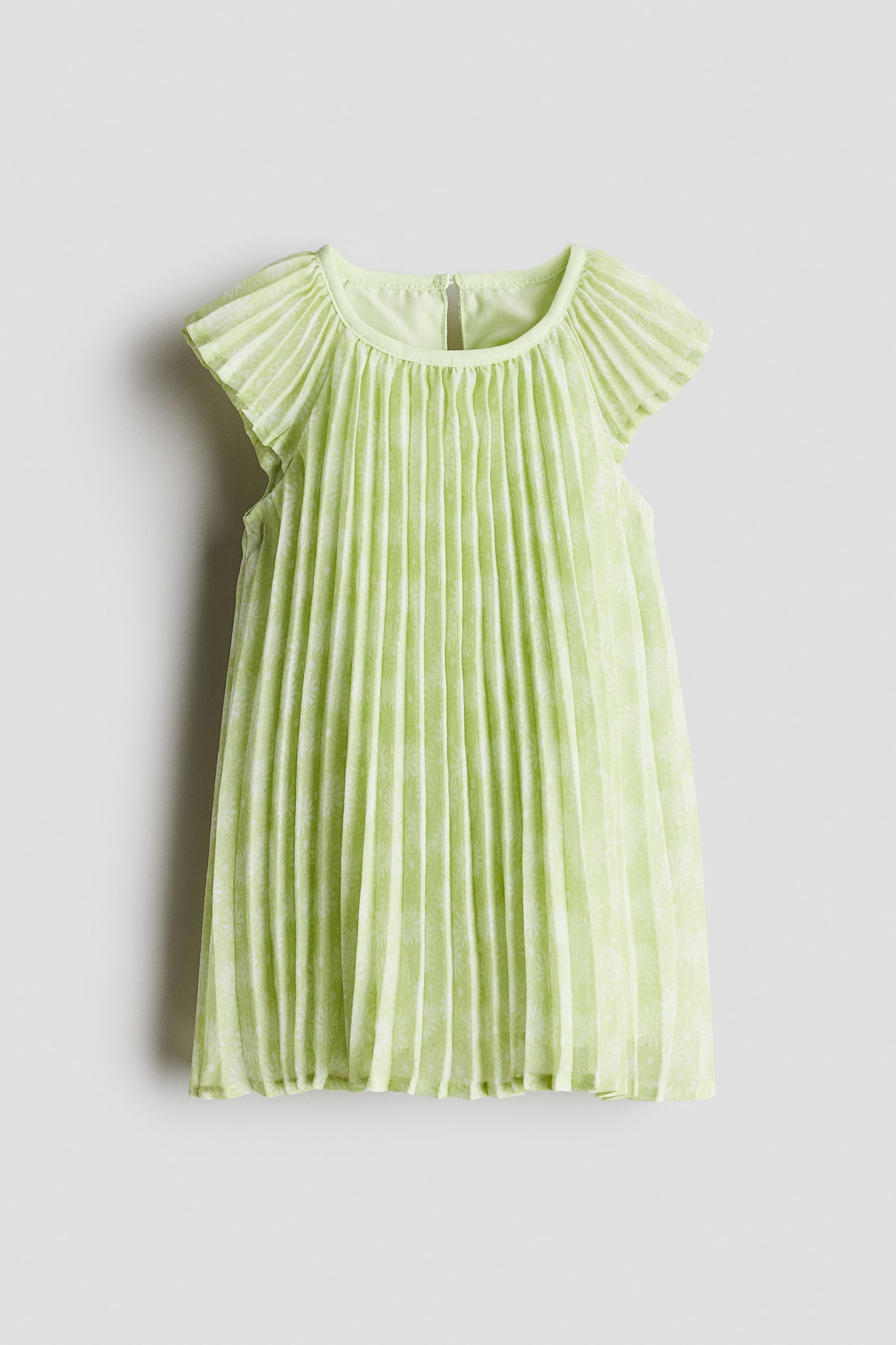 A-line Chiffon Dress - Light green/Floral - Kids | H&M AU