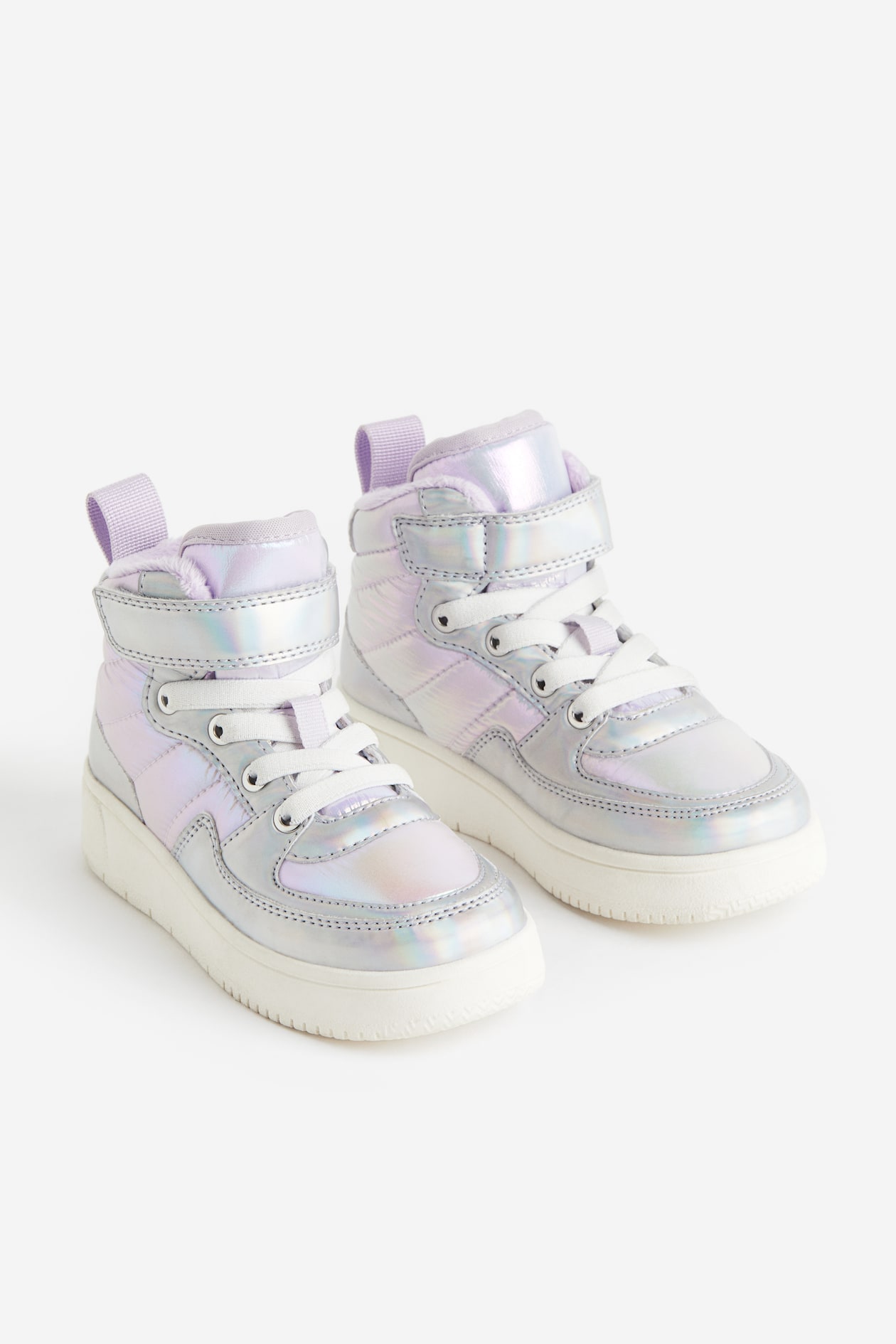 Light purple/silver-colored High Tops for kids | H&M US