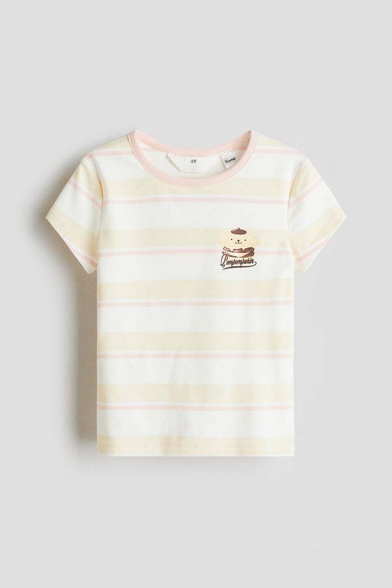 Yellow/Pompompurin Cotton Top with Printed Motif for kids | H&M CA