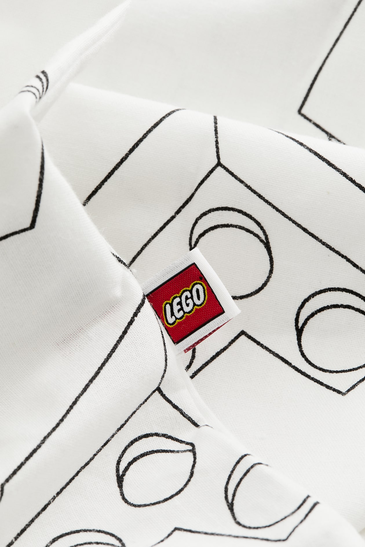 Patterned cotton duvet cover set - White/LEGO - Home All | H&M GB
