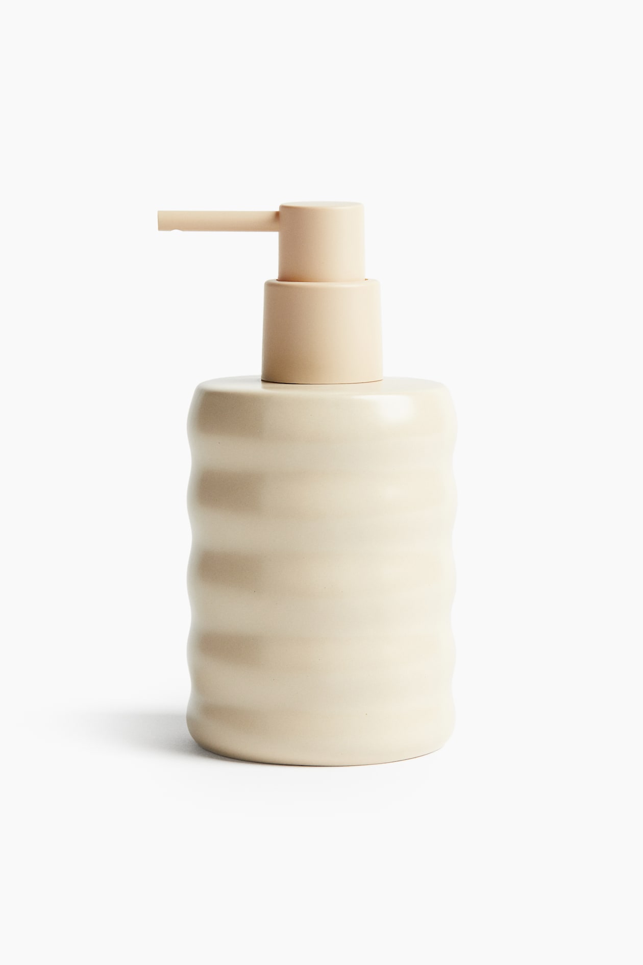 Stoneware soap dispenser - Light beige - Home All | H&M GB