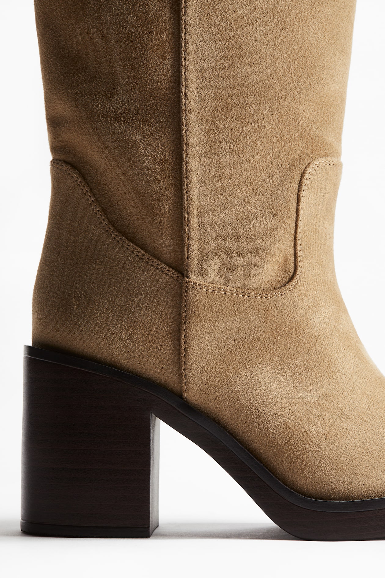 Knee-High Boots - Beige - Ladies | H&M US