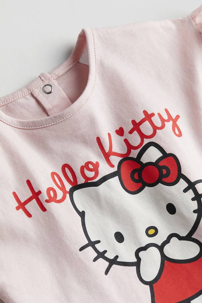 2-piece printed set - Light pink/Hello Kitty - Kids | H&M GB