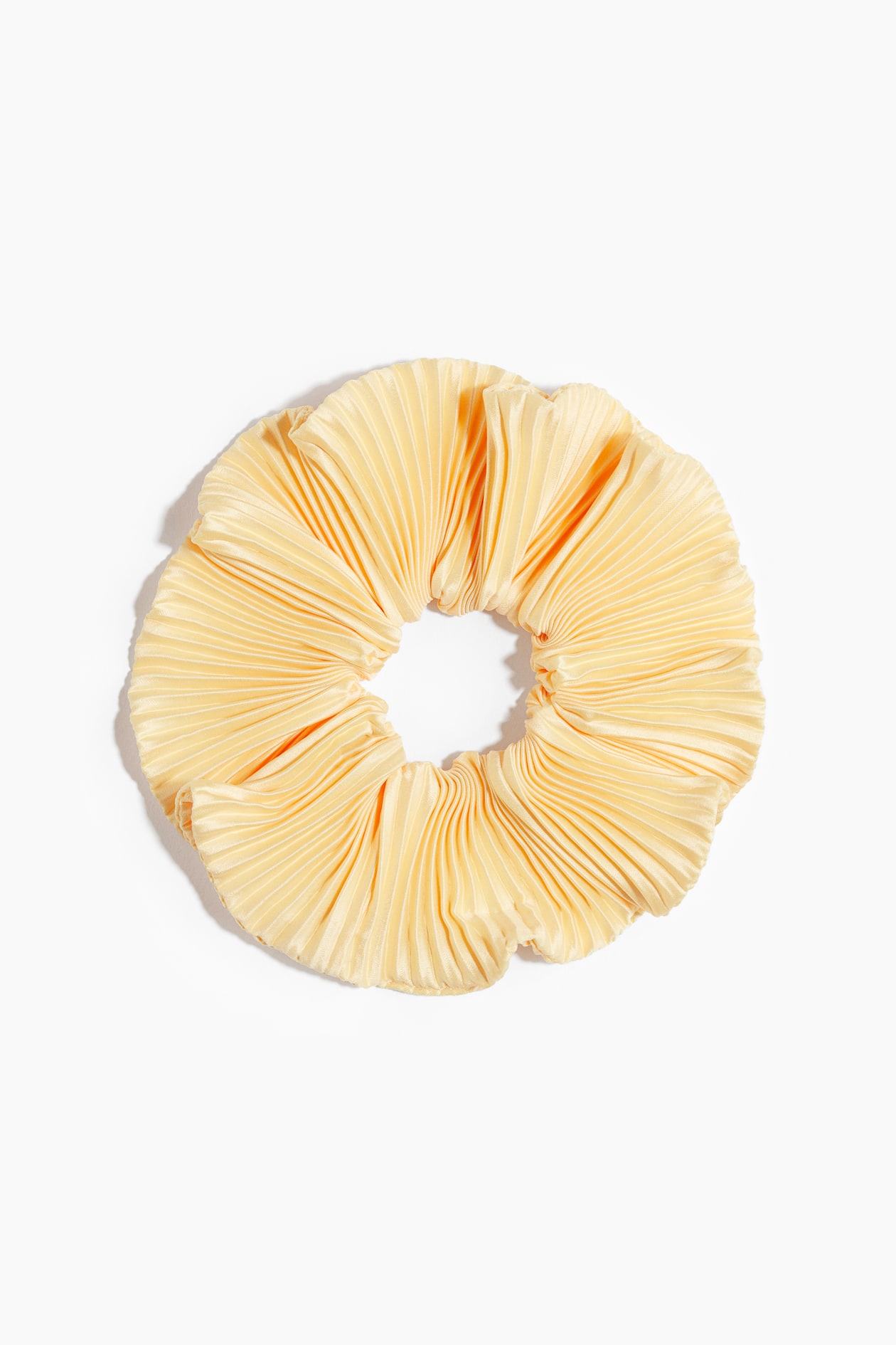 Pleated Scrunchie - Light yellow - Ladies | H&M US