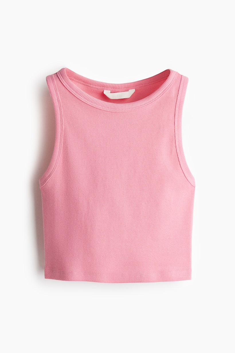 Women's Pink Crop Tank Top | H&M CA