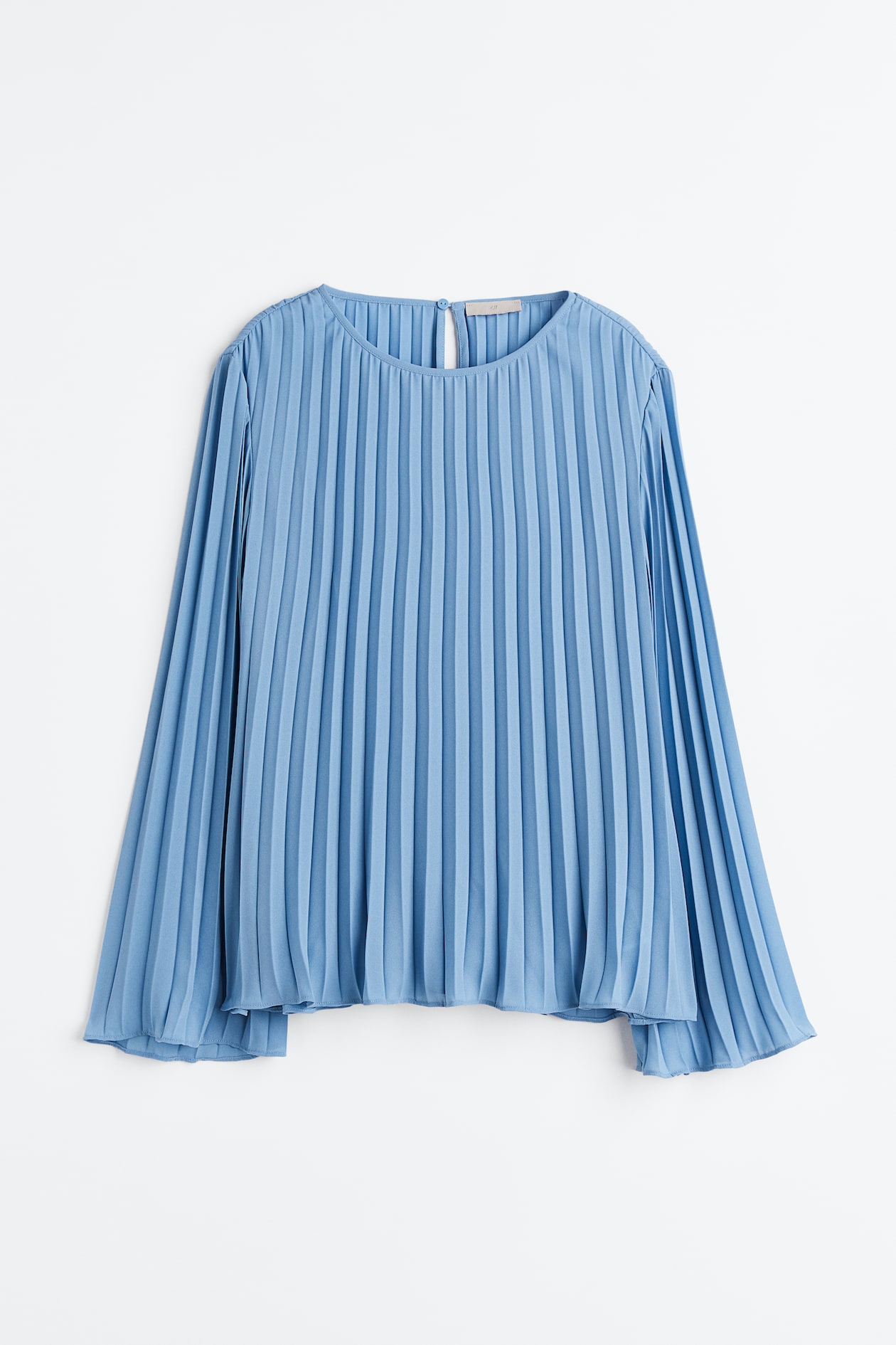 Plissierte Bluse - Hellblau - Ladies | H&M AT