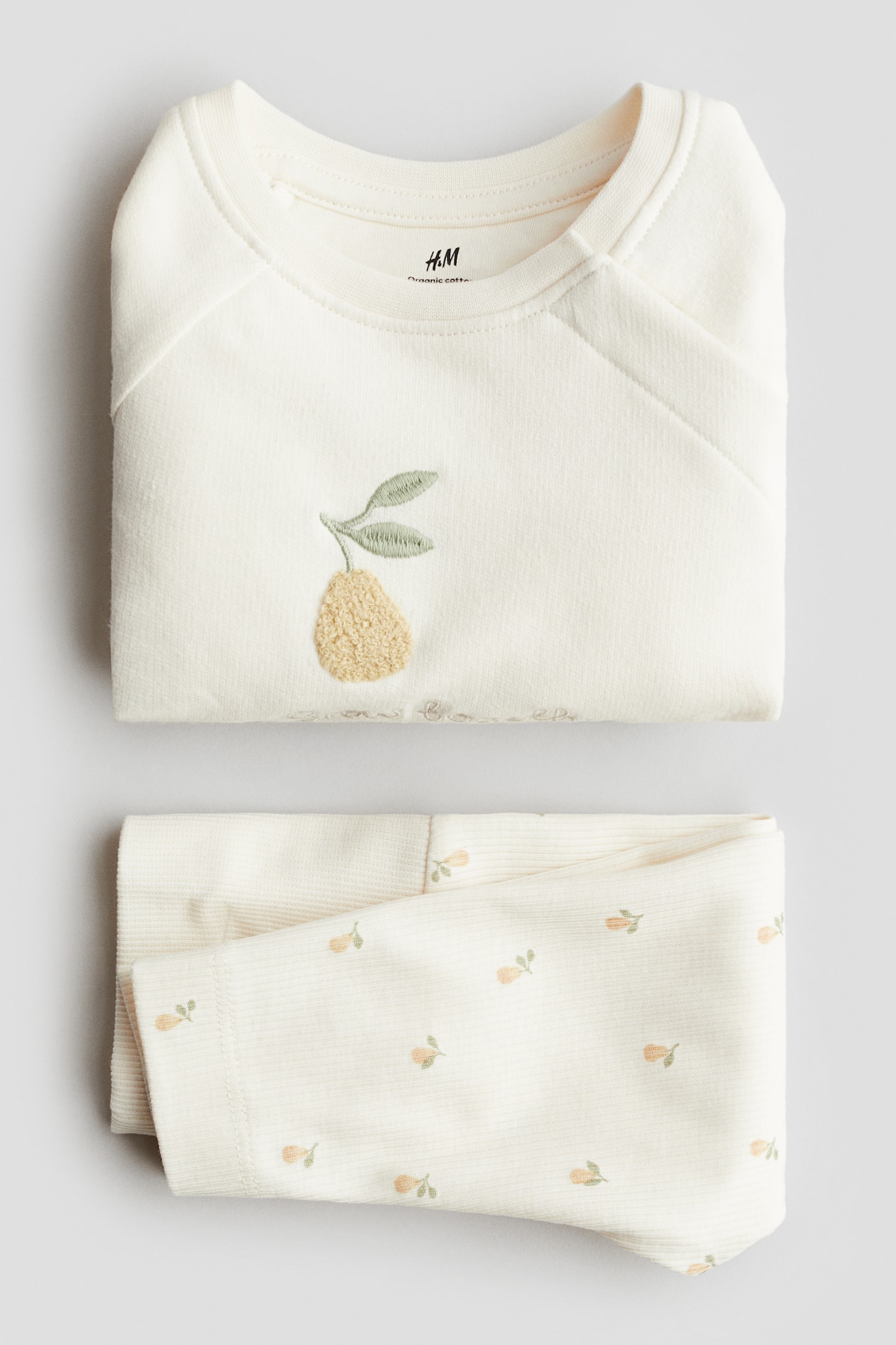 Cream/Grow Together 2-piece Cotton Set for kids | H&M US