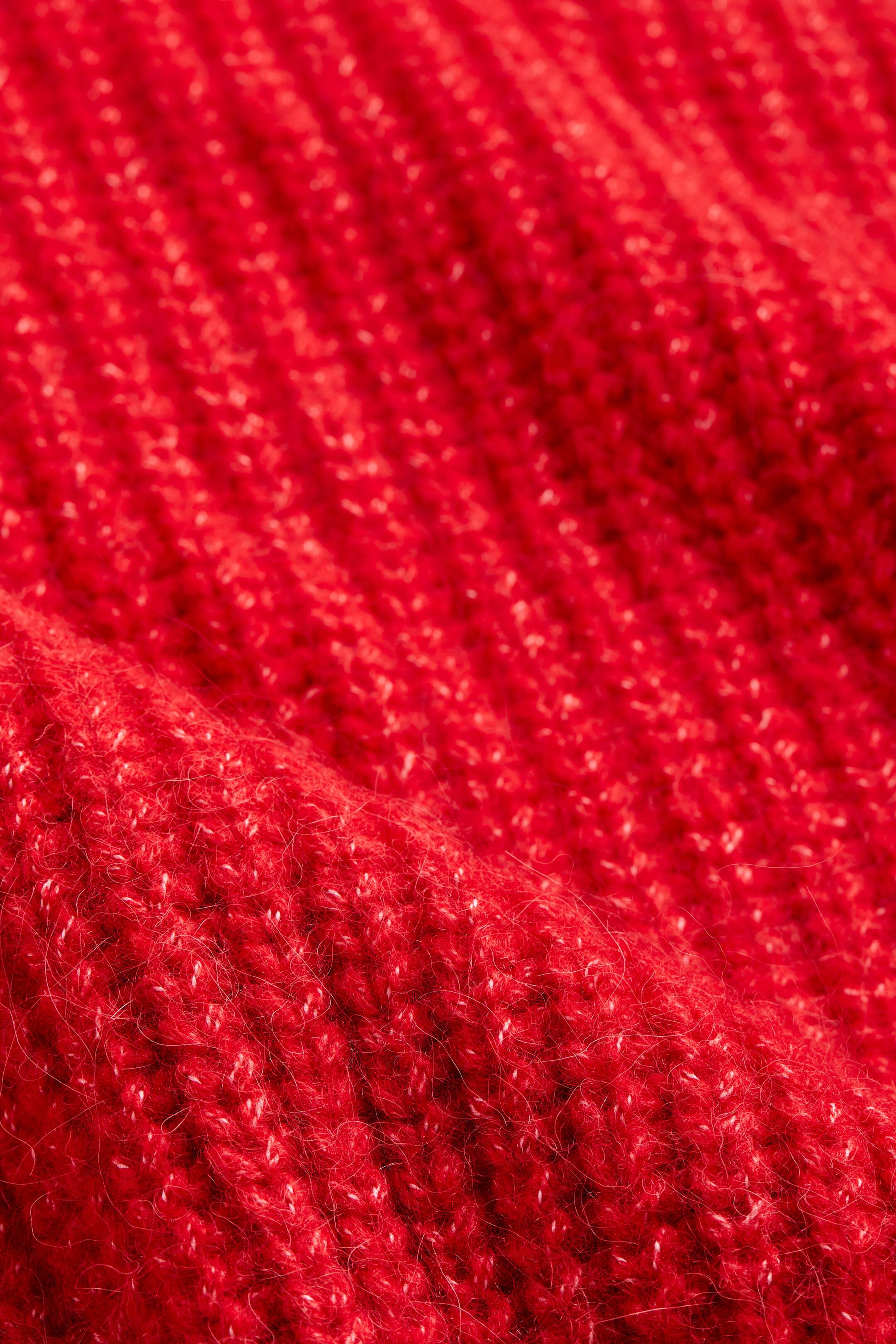 Wool-blend Rib-knit Sweater - Red - Ladies | H&M PH