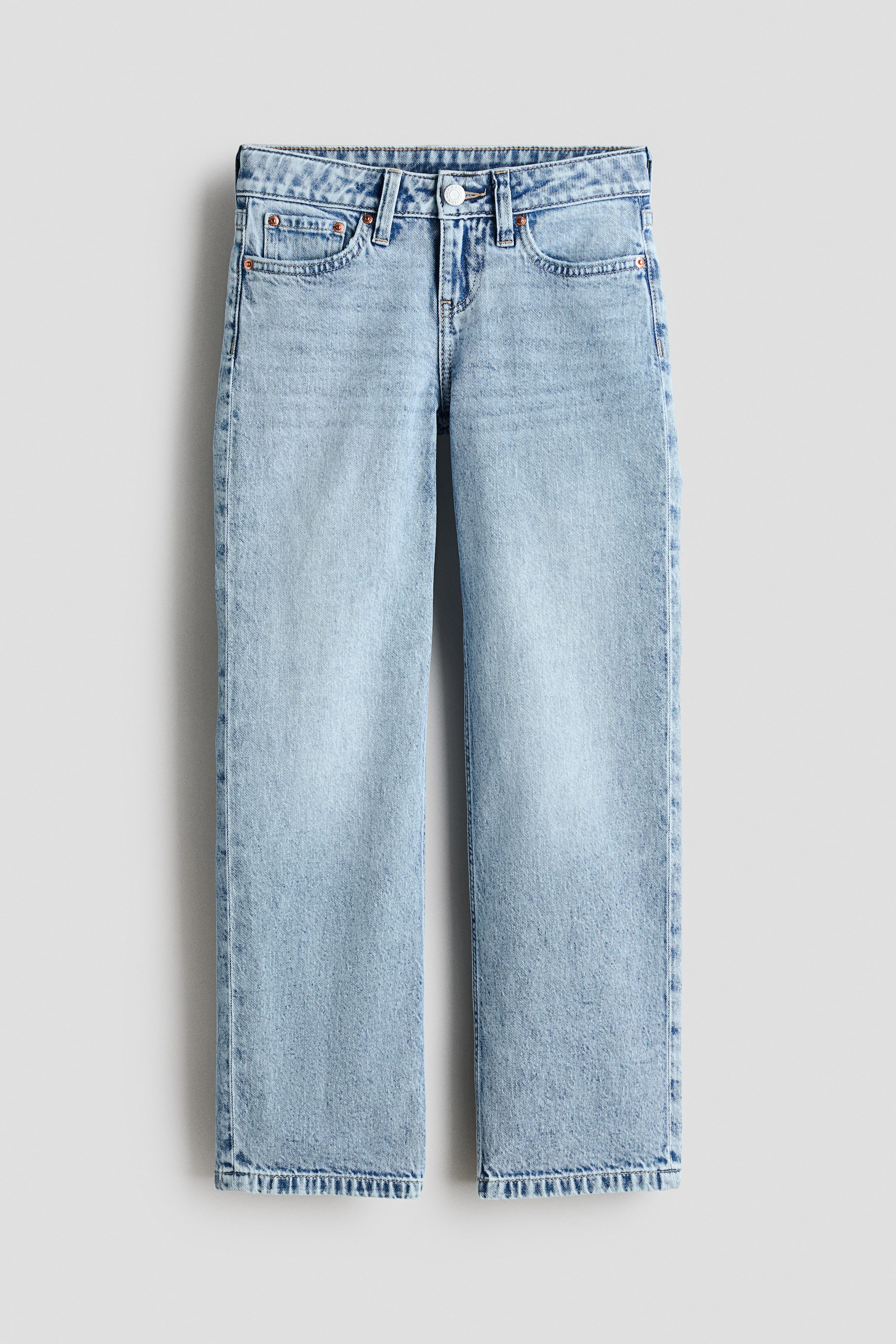 Light denim blue Straight Leg Jeans for kids | H&M CA