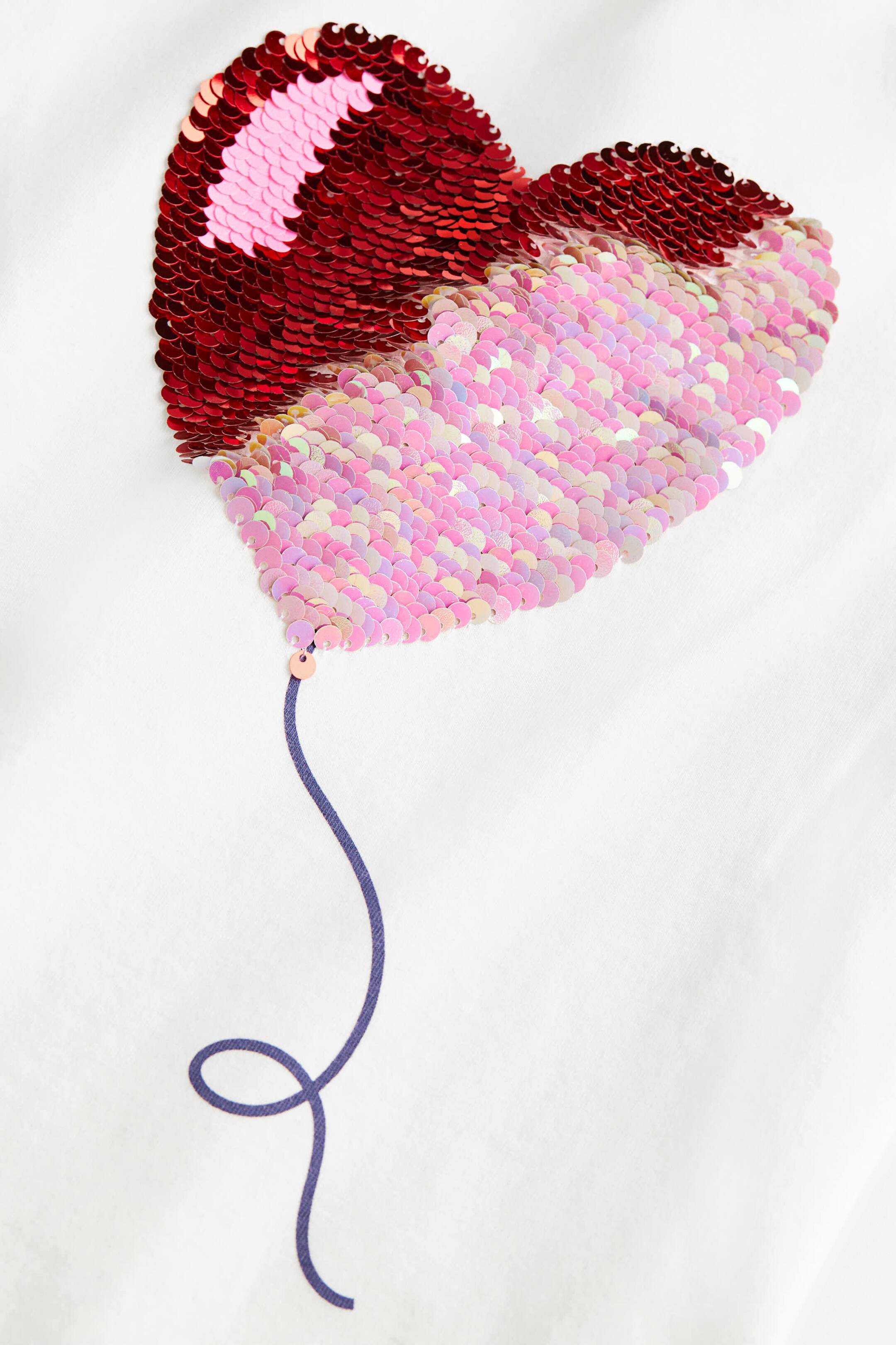 Top - White/heart balloon - Kids | H&M CA