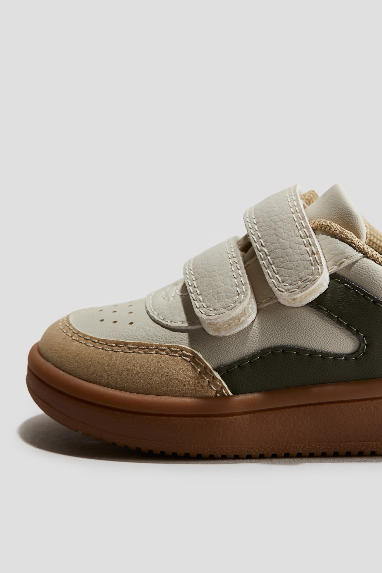 Block-coloured trainers - White/Green - Kids | H&M GB