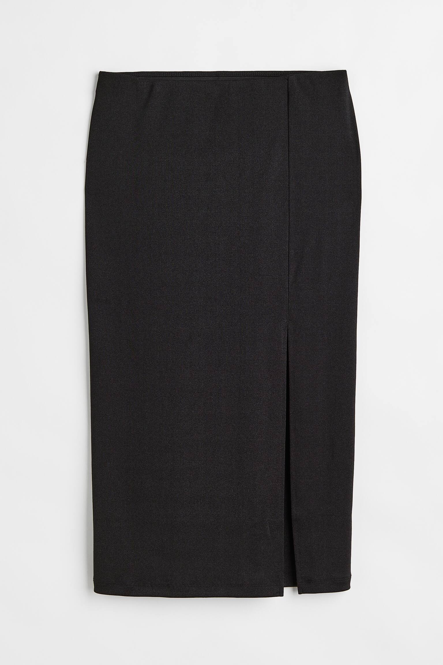 Jersey pencil skirt - Black - Ladies | H&M HK