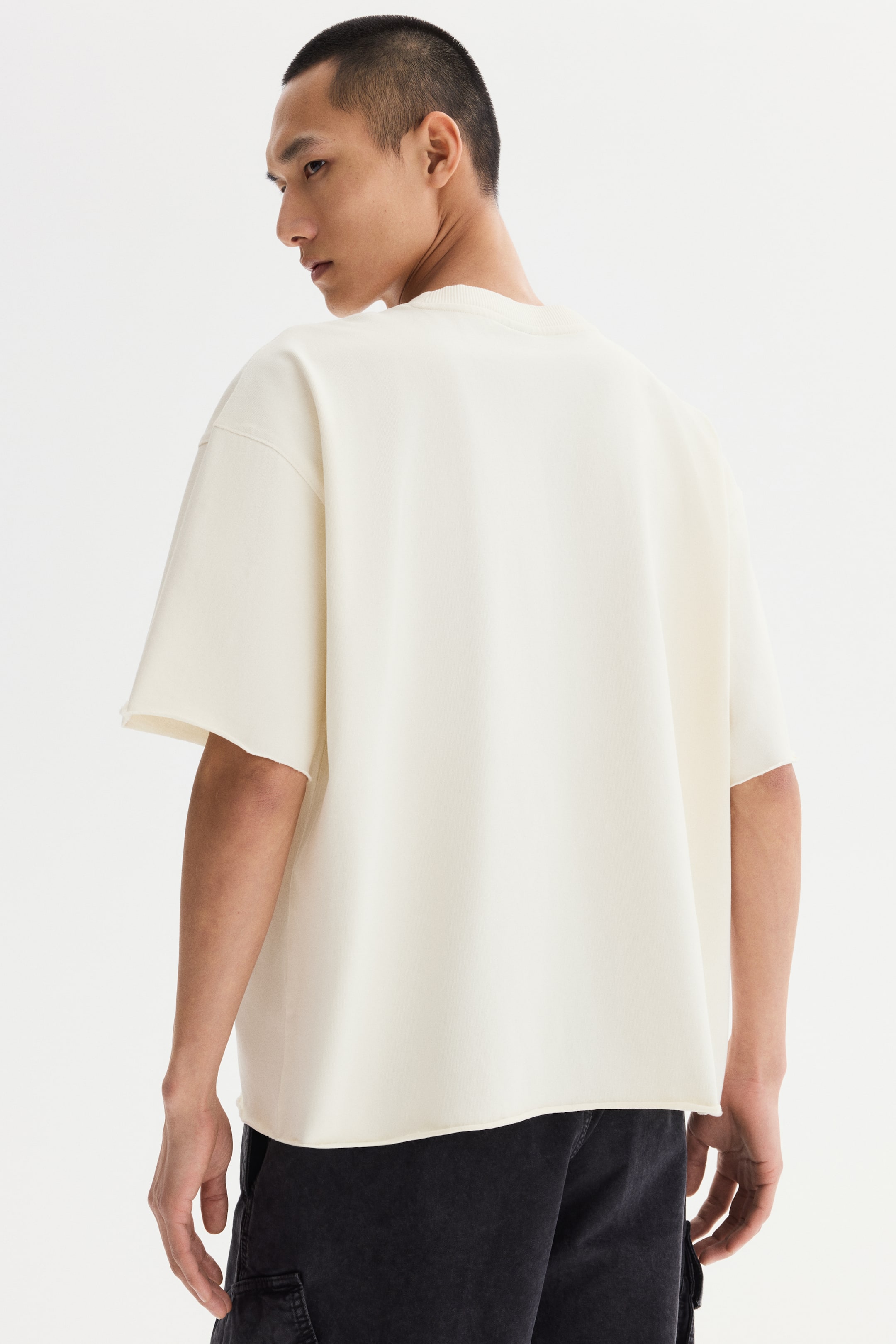 Oversized Boxy T-Shirt - White - Men | H&M PH
