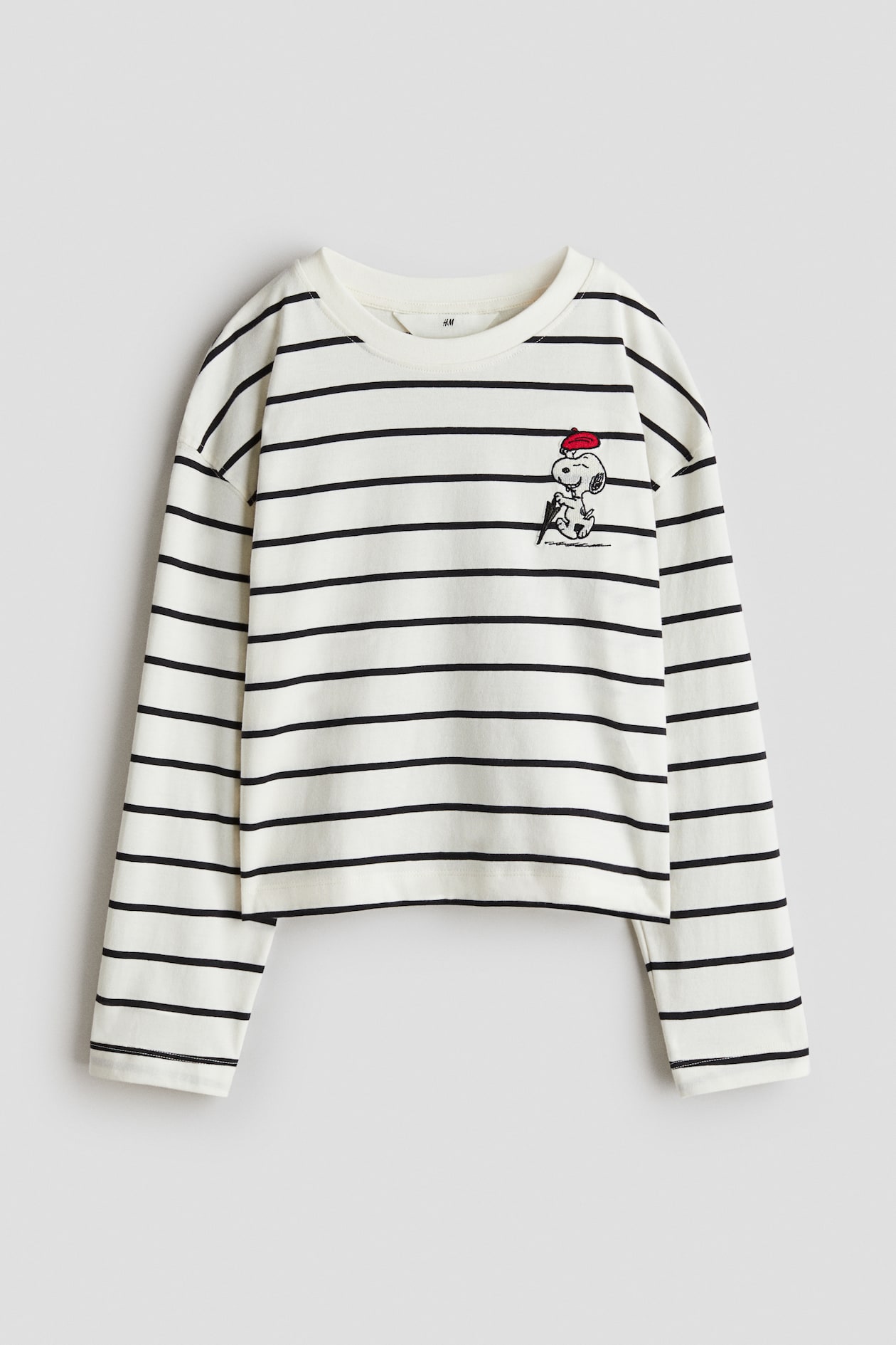 Top imprimé en coton - Blanc/Snoopy - ENFANT | H&M FR