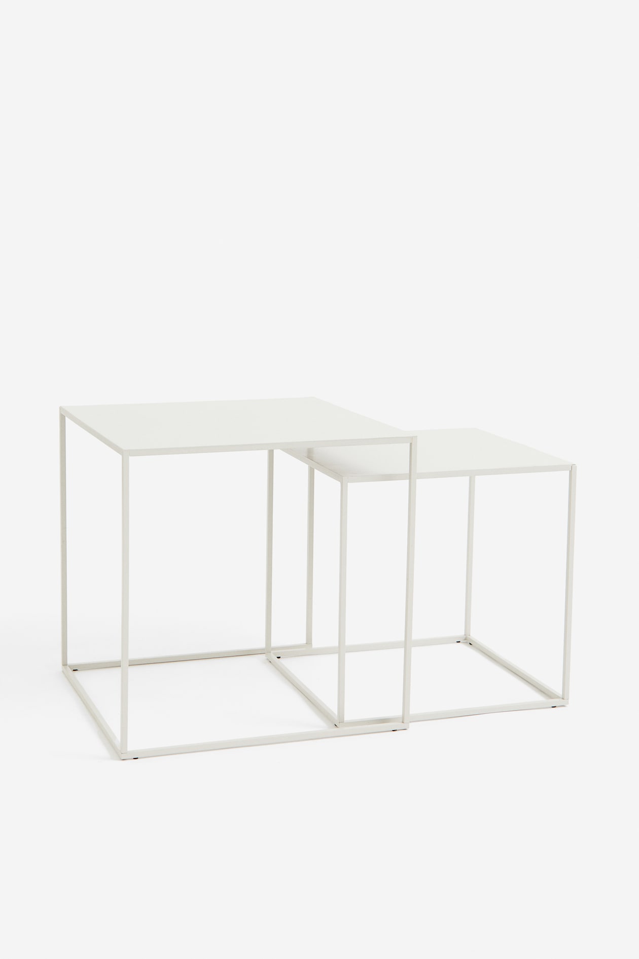 Metal Nested Tables - Light beige - Home All | H&M US