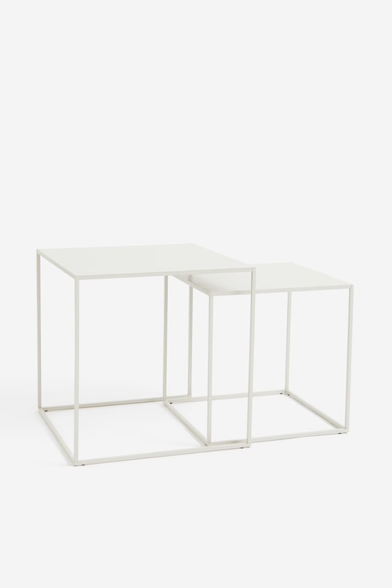 Light beige Metal Nested Tables at H&M Home | H&M US