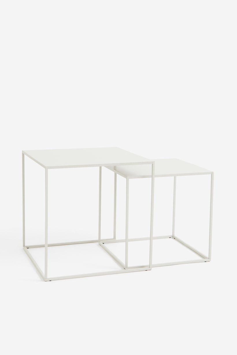 Light beige Metal Nested Tables at H&M Home | H&M US