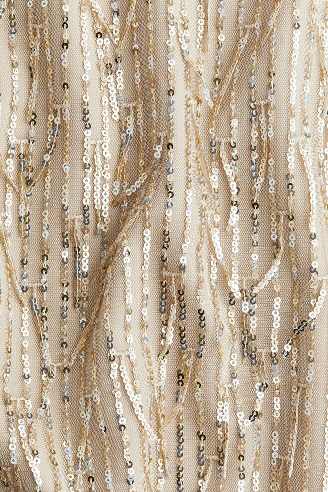 Gold-colored Sequined A-Line Dress for kids | H&M US