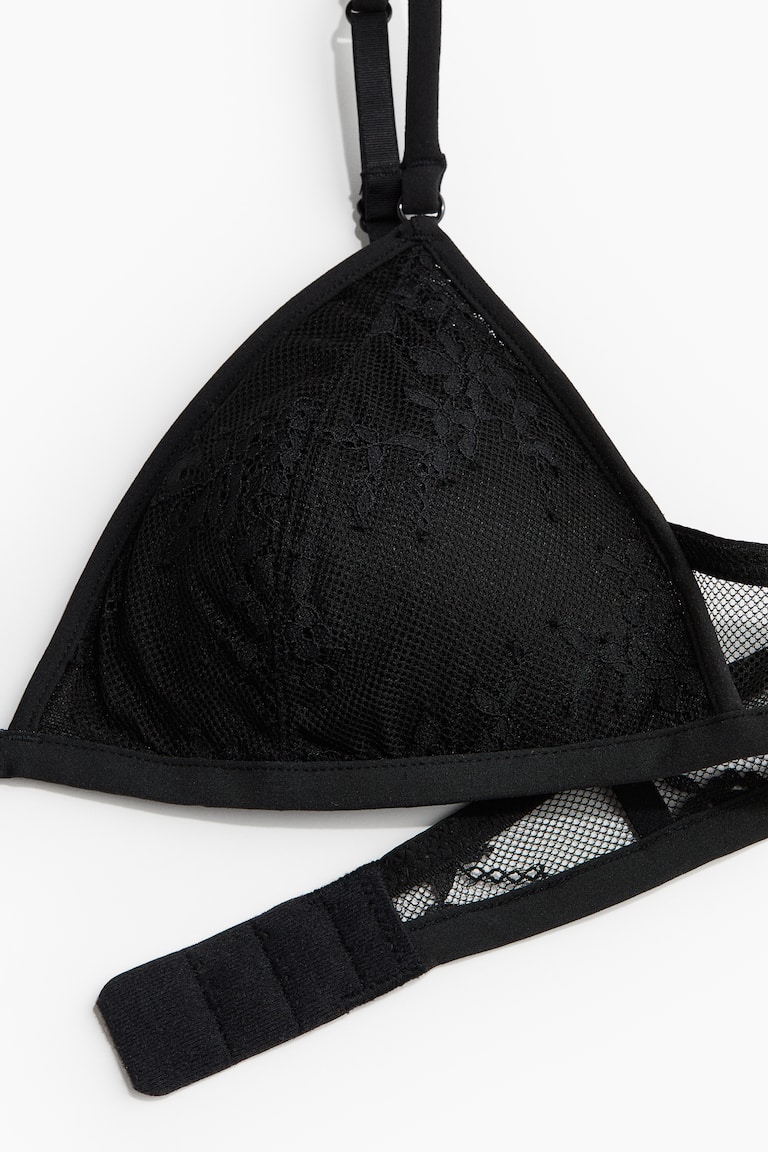 Wattierter Soft-BH aus Spitze - Schwarz - Ladies | H&M DE
