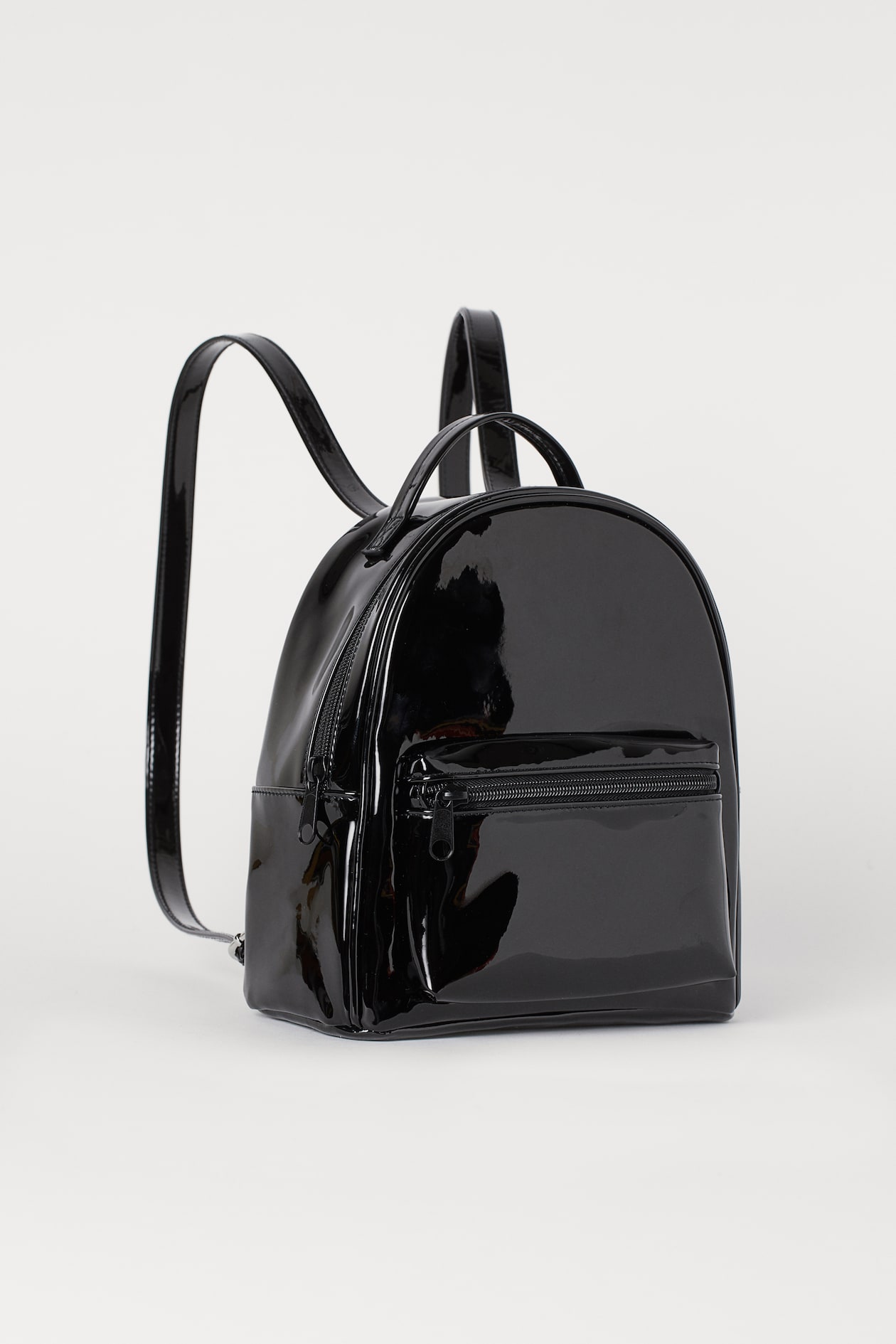 Small backpack - Black/Patent - Ladies | H&M GB